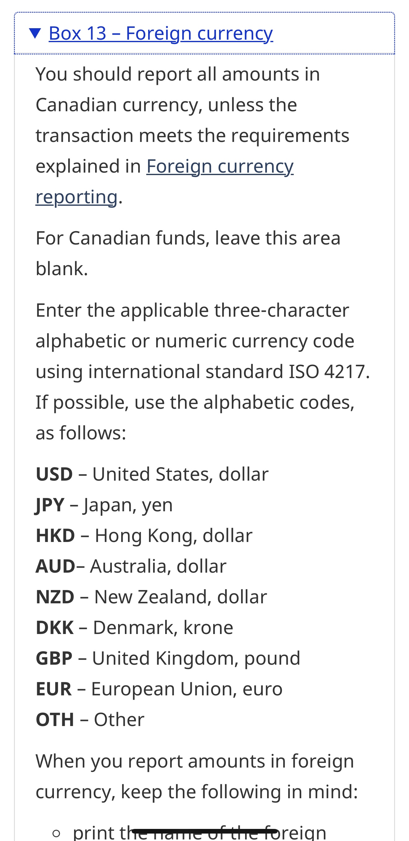 Solved: I imported a T5008 from the CRA. Boxes 13, 20 and 21 are in USD ...